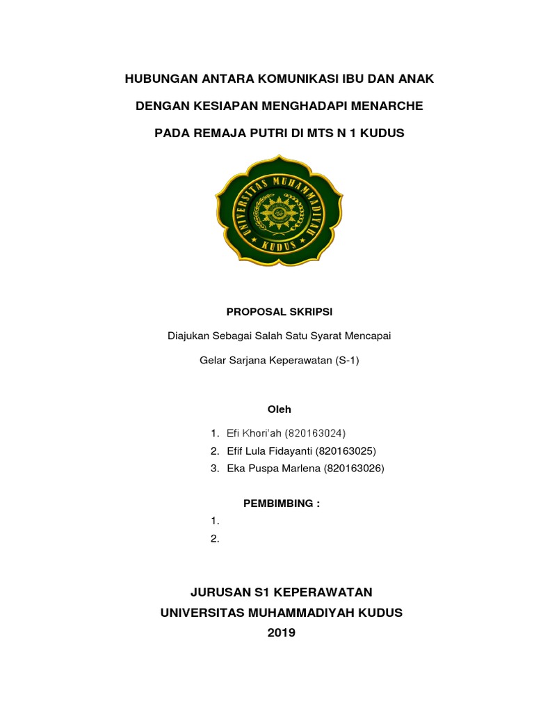 Komunikasi Ibu-Anak dan Kesiapan Menarche | PDF | Pengembangan Diri ...