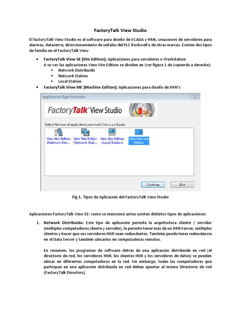 Software SCADA/HMI: FactoryTalk View | PDF | Servidor (Computación) | Scada