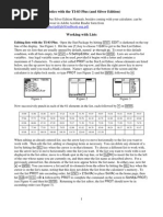 TI-83/84: 1-Variable Stats Guide | PDF | Menu (Computing) | Statistics