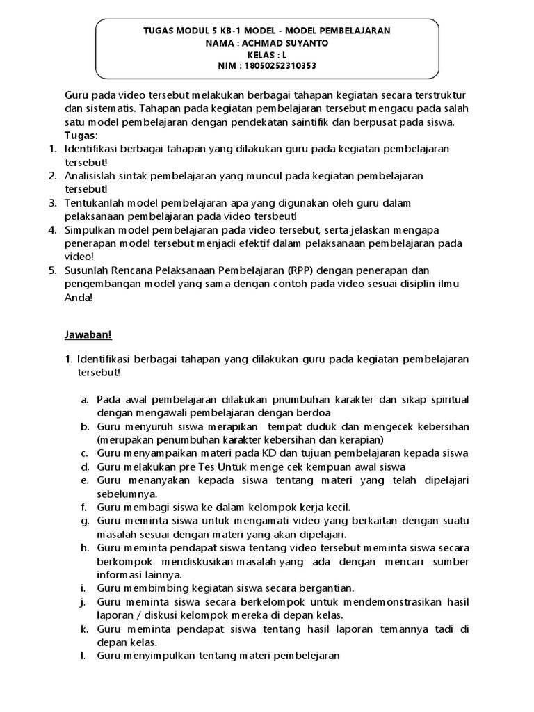Tugas Modul 5 KB-1 | PDF