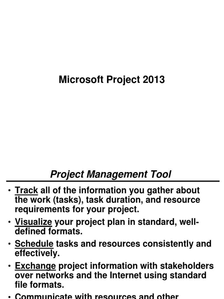 MS Project Tutorial | PDF | Project Management | Computing