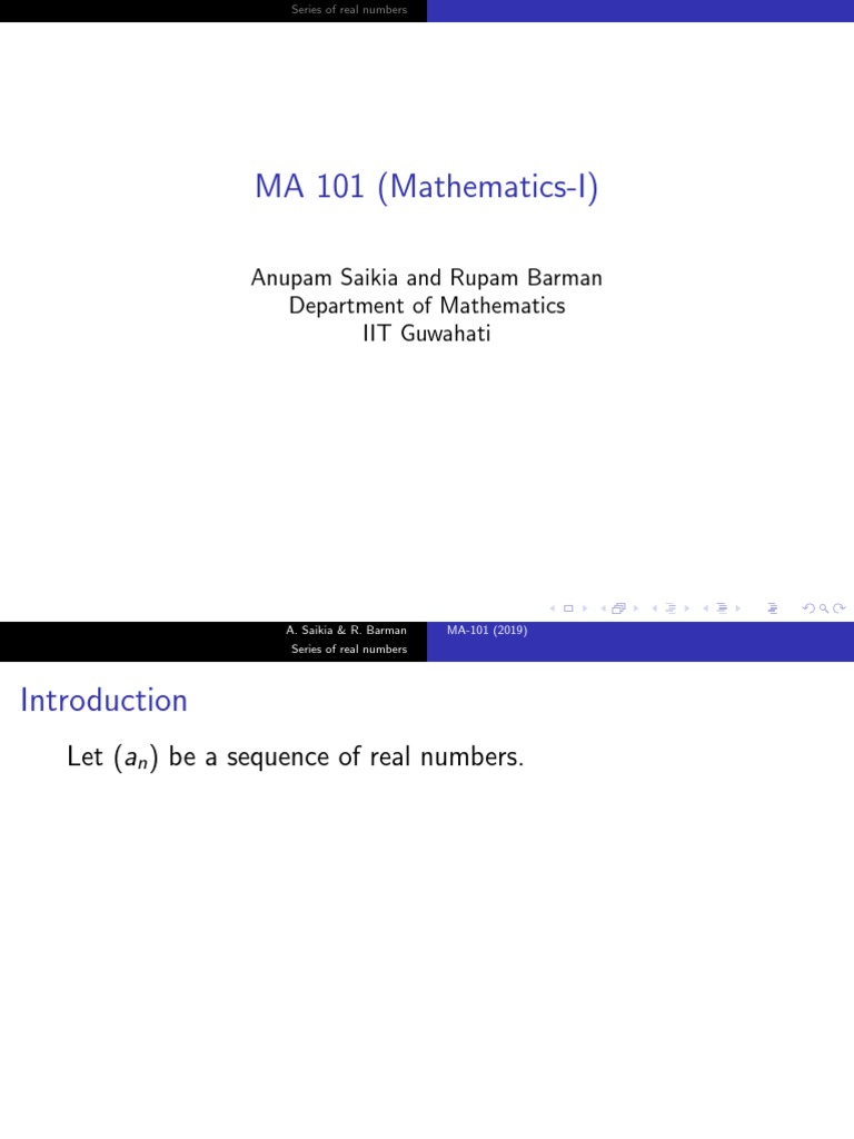 Series and Series | Download Free PDF | Series (Mathematics) | Sequence