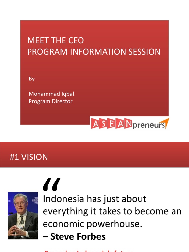 Meet The CEO Program Information Presentation | PDF | Recruitment ...
