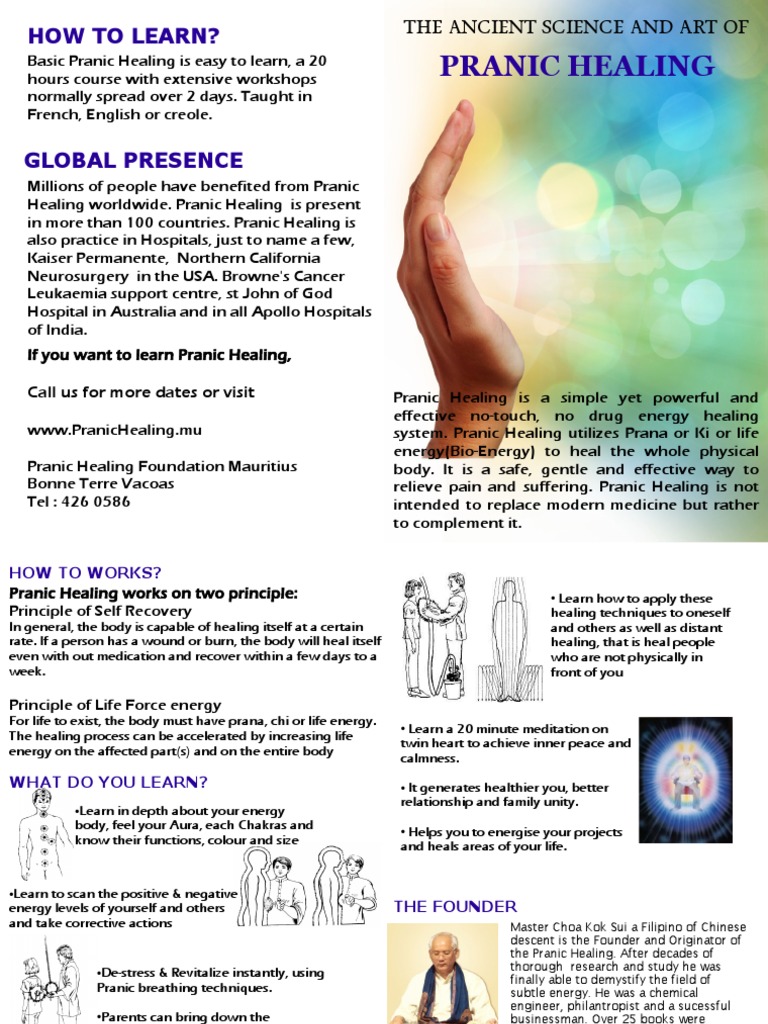 Pranic Healing: How To Learn? | PDF | Prana | Medicine
