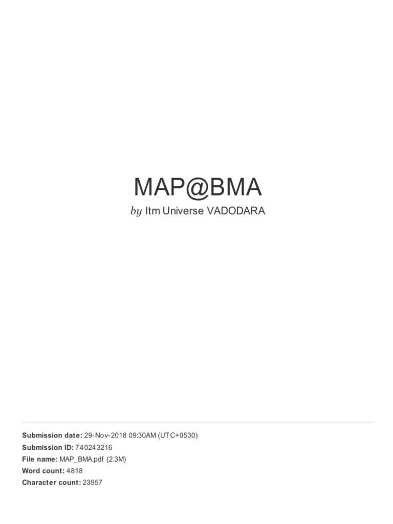 Map@Bma: by Itm Universe VADODARA | PDF