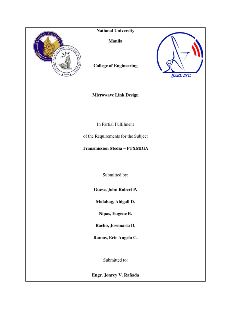 Microwave Link Design Project Report | PDF