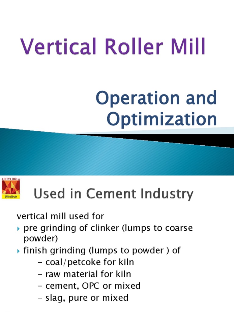VRM Operation and Optimization | PDF | Mill (Grinding) | Mechanical ...