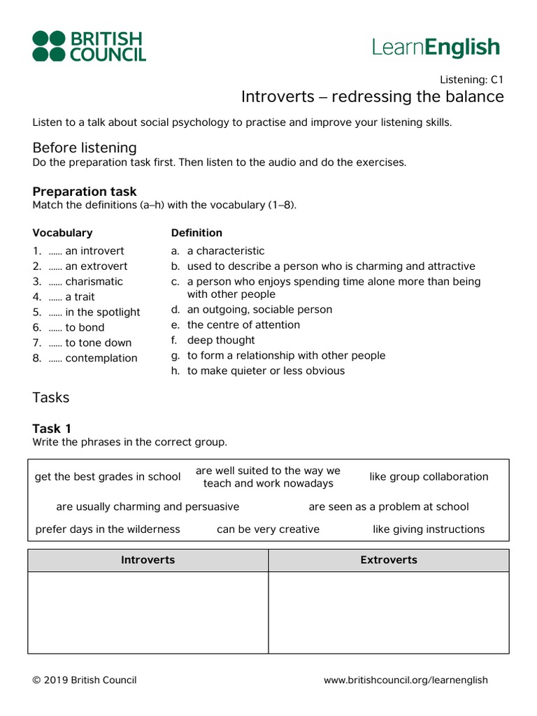 Introvert | PDF | Extraversion And Introversion | Psychology