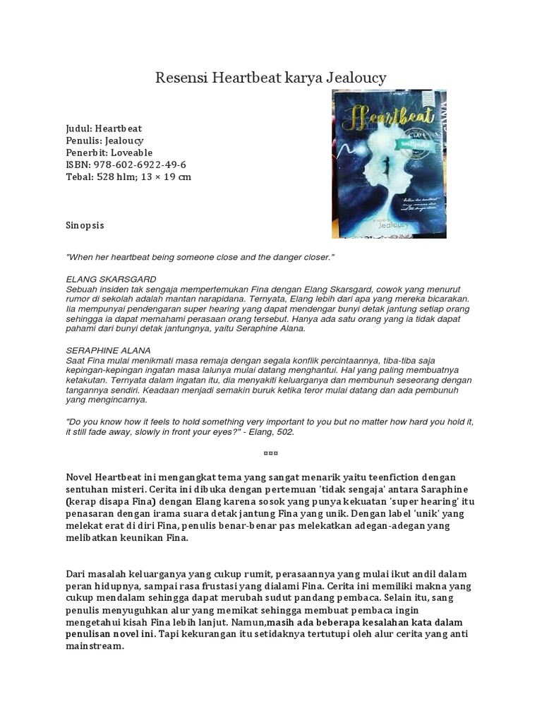 Resensi Novel | PDF | Fiksi Misteri, Thriller, & Kejahatan | Fiksi Umum