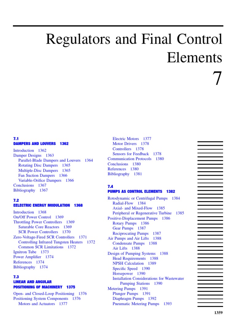 Regulators and Final Control Elements | Download Free PDF | Thermostat ...