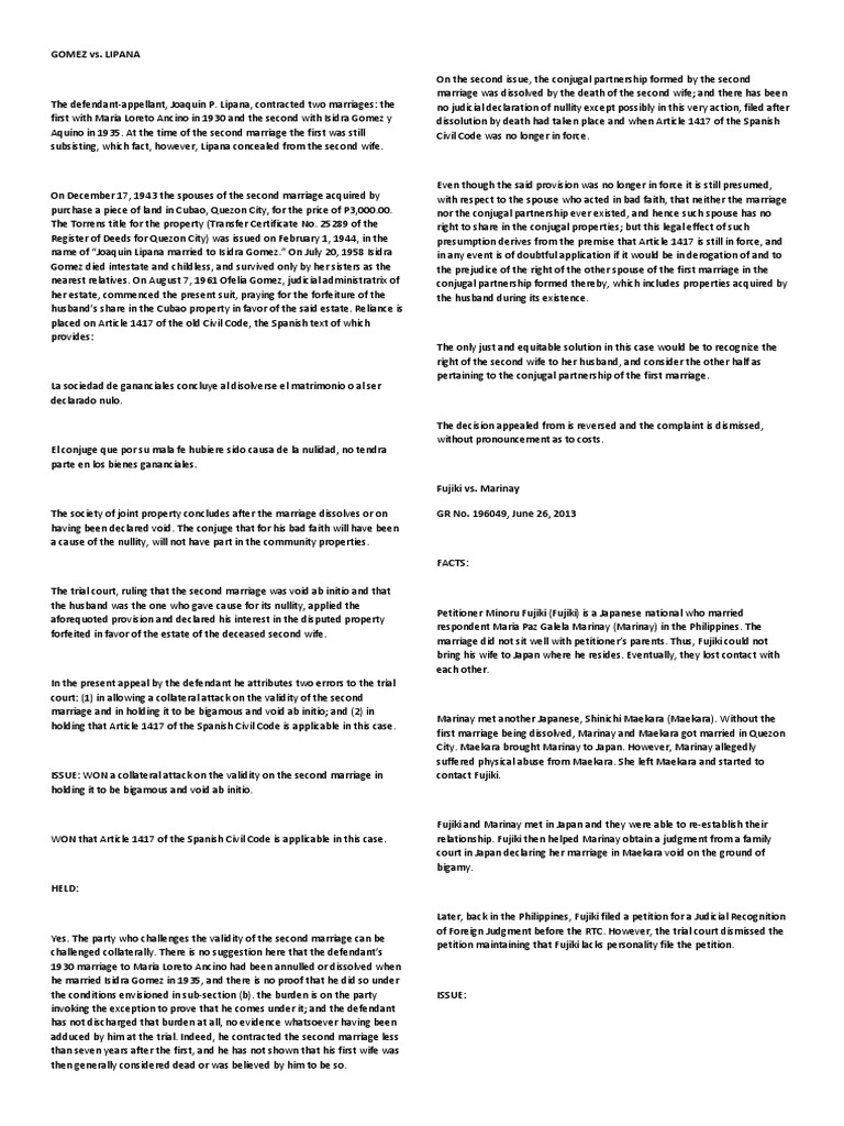 Fam Code Page 300 | PDF | Marriage | Annulment