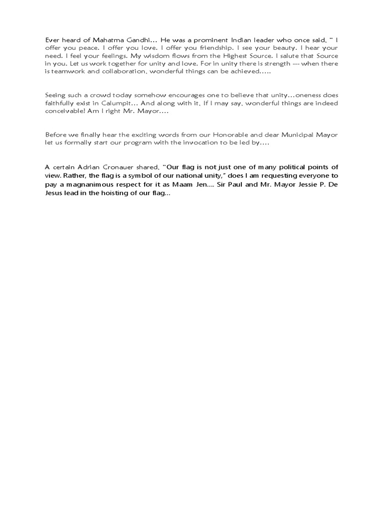 Sample Script For Athletic Meet | PDF