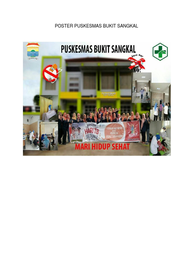 Poster Puskesmas Bukit Sangkal | PDF