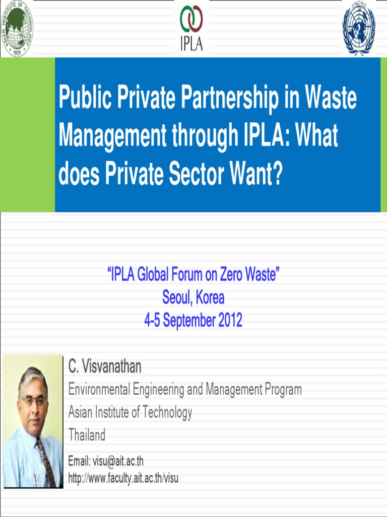 Public Private Partnership in Waste Management Through IPLA: What Does ...
