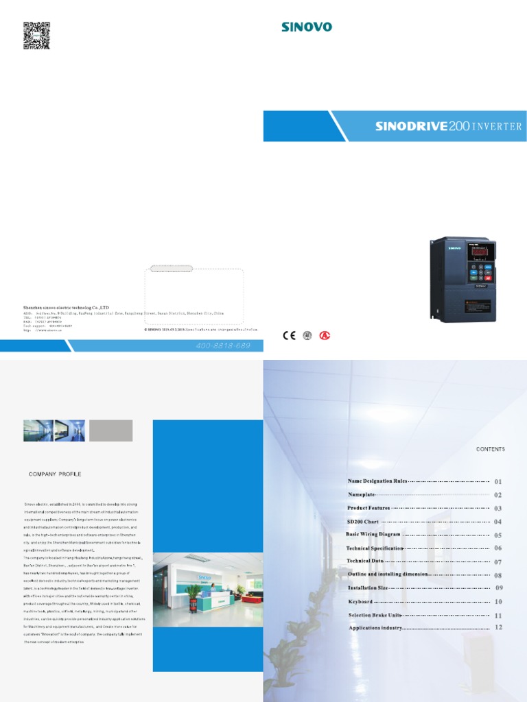 Catalogue Bien Tan Sinovo SD200 PDF | PDF
