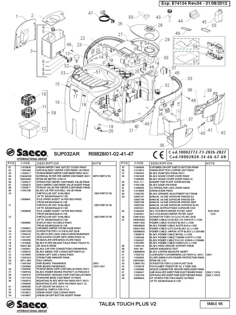 E74134 Talea Touch Plus v2 Ing Sup032ar Rev04 Gruppo | PDF | Tap (Valve ...