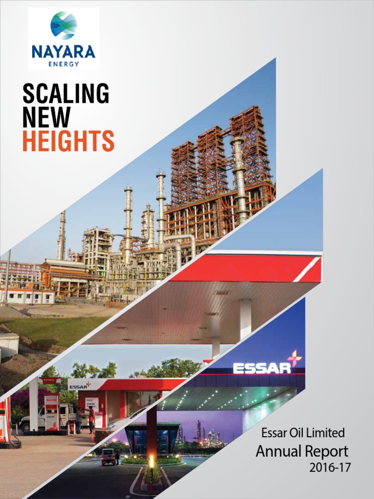 Essar Oil Limited Annual Report 2016-17 | PDF | Oil Refinery | Petroleum