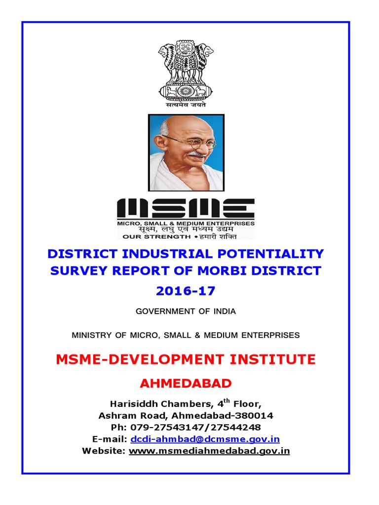 Morbi District Industrial Potential Report | PDF | Tile | Entrepreneurship