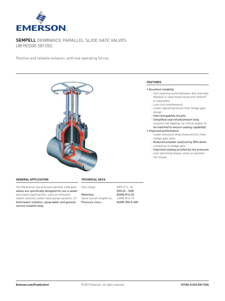 Dewrance Parallel Slide Gate Val - Copy 1 | PDF | Valve | Mechanical ...