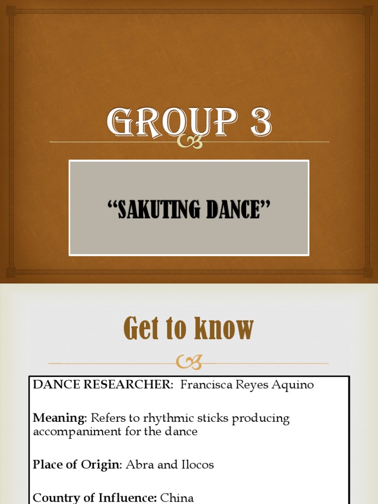 Sakuting Dance | PDF | Dances | Philippines