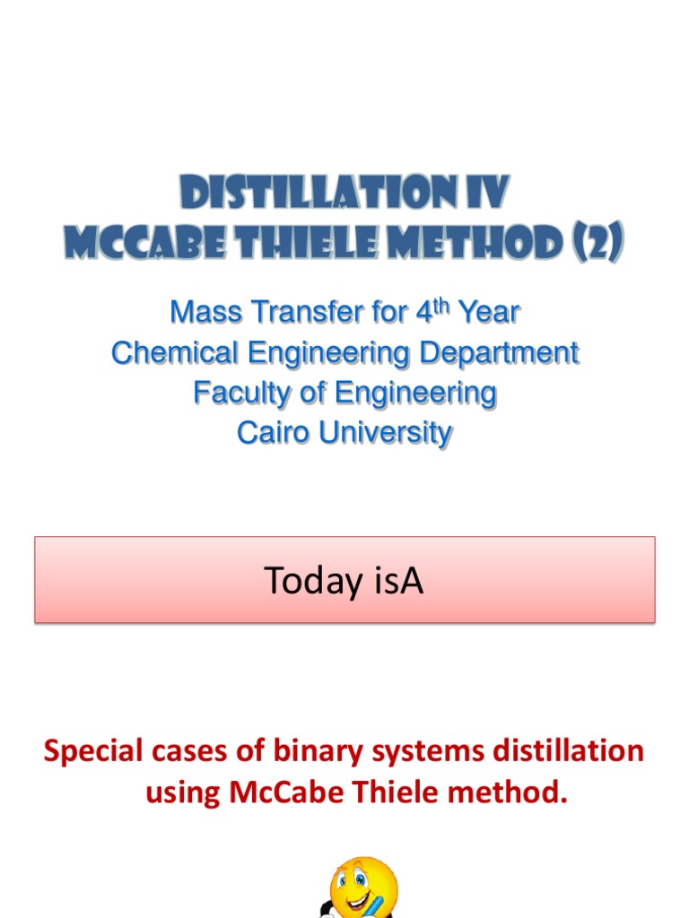 Distillation Iv Mccabe Thiele Method | PDF | Distillation | Chemical Process Engineering