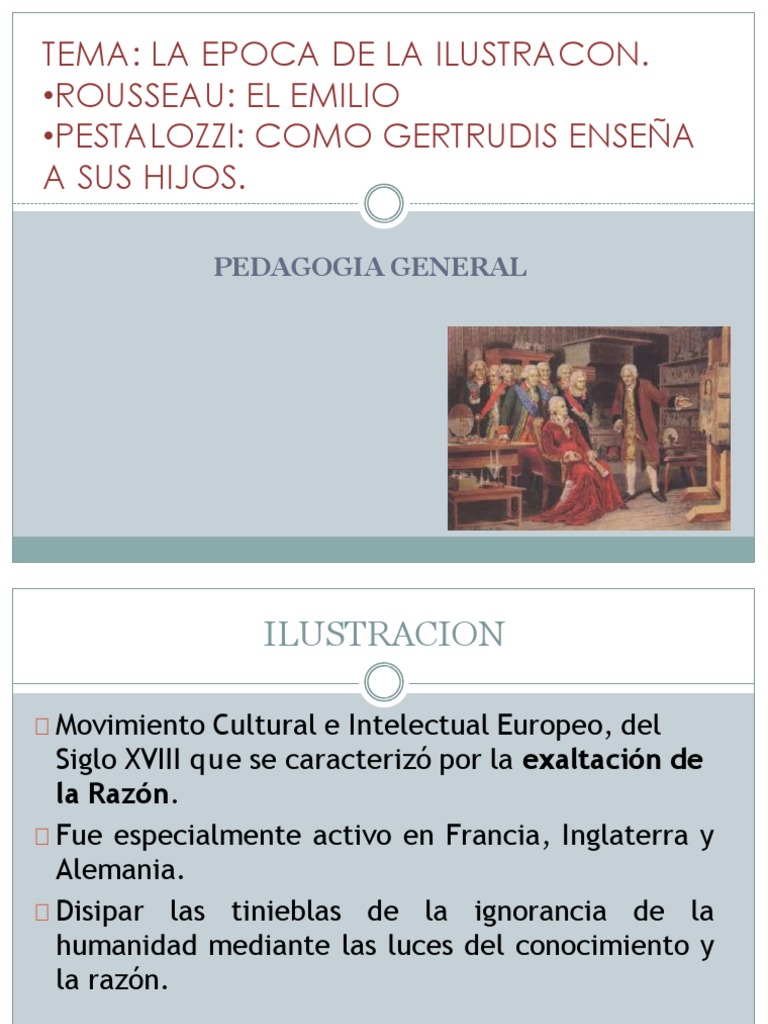 Tema. La Epoca de La Ilustracion | PDF