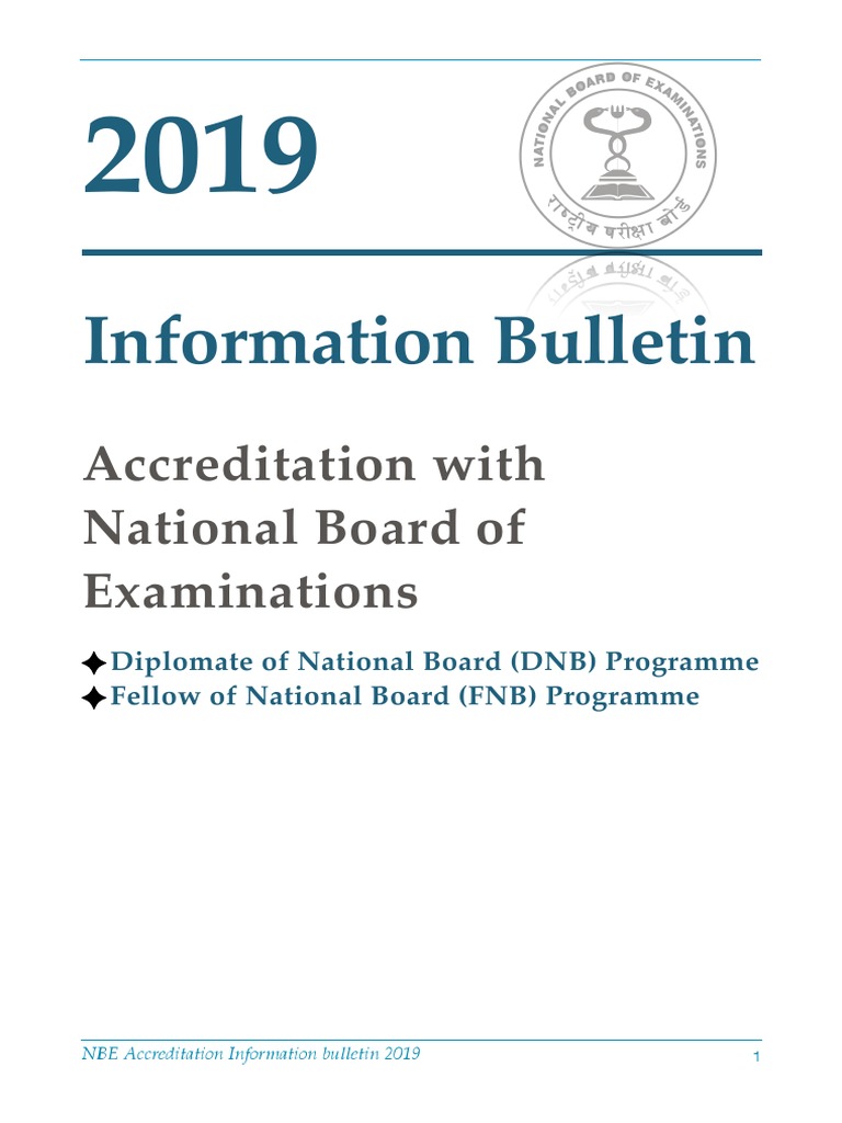 DNB Guideline 2019 PDF | PDF | Doctor Of Medicine | Medicine