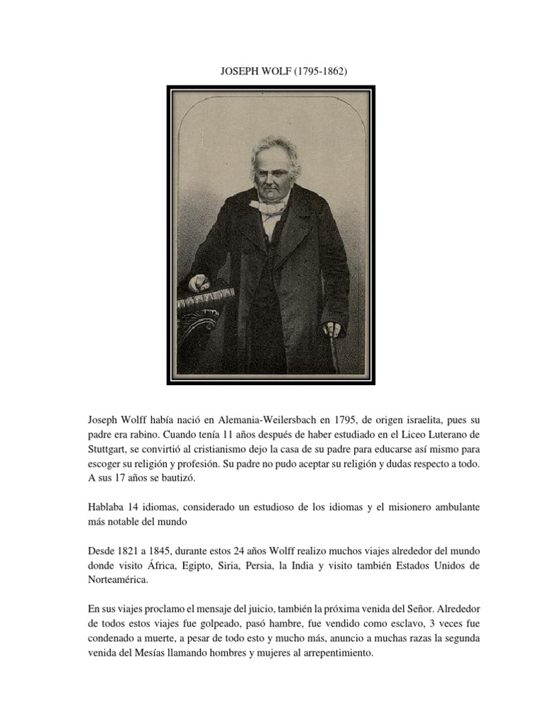 Joseph Wolf | PDF | Judios | Cristo (título)