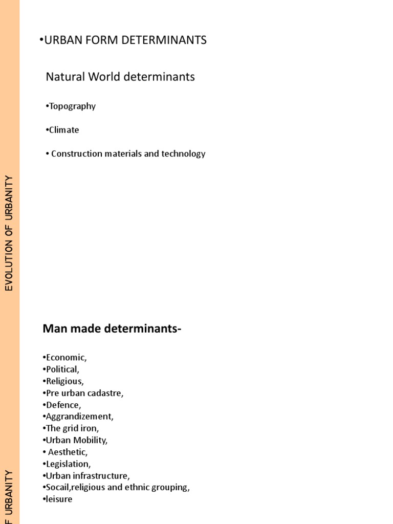 Evolution of Urban Form and Planning | PDF | Social Science | Art