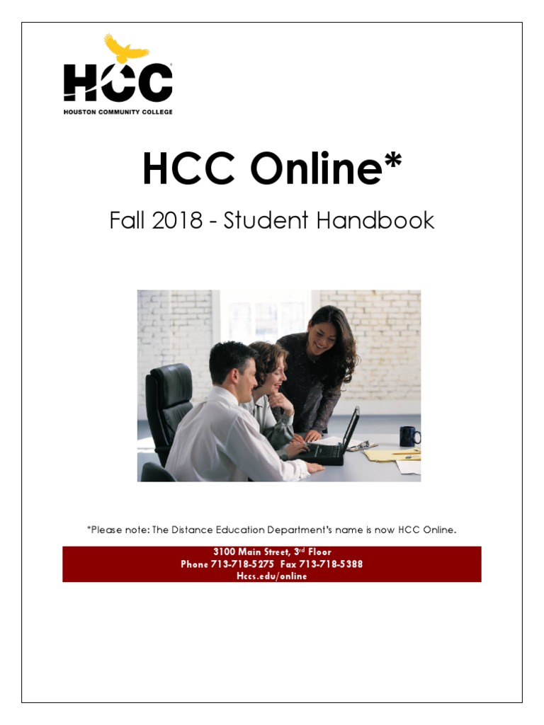 HCC Online Student Handbook | PDF | Test (Assessment) | Educational ...