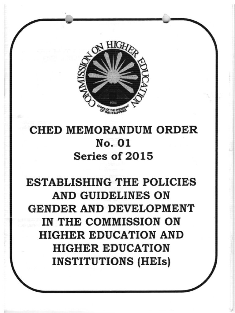CHED Memorandum No. 01 Series 2015 PDF | PDF CHED Memorandum No. 01 Series 2015 PDF | PDF