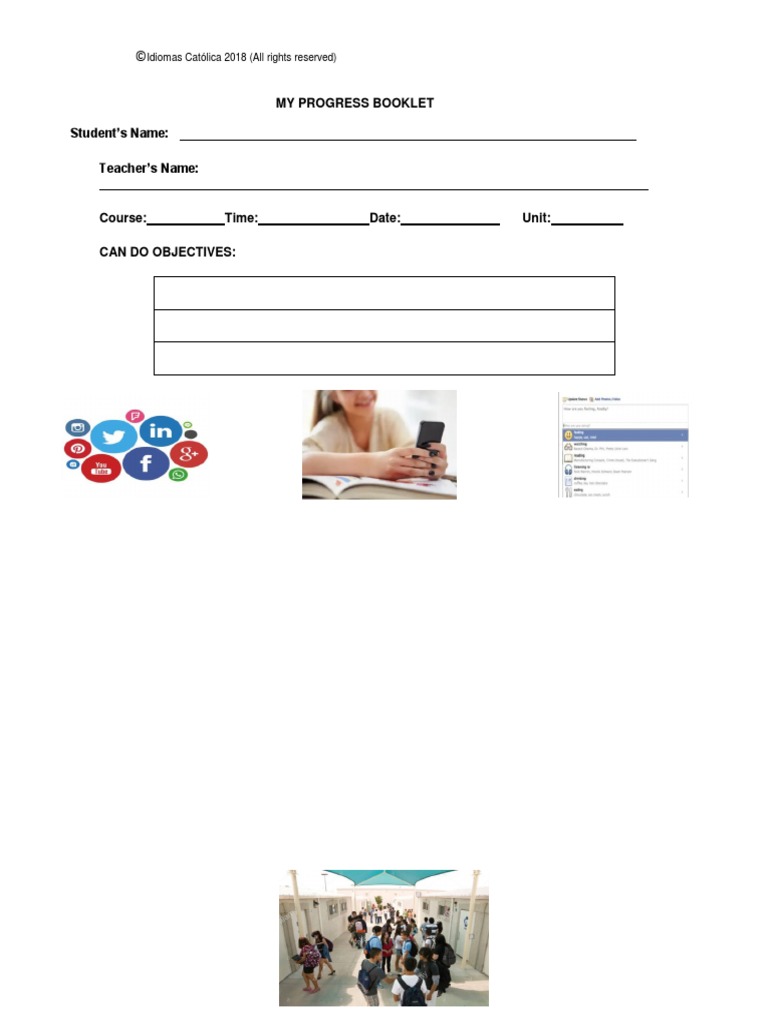 Mmy Progress Booklet Template Ib9-Ib12 | PDF | Learning | Behavior ...