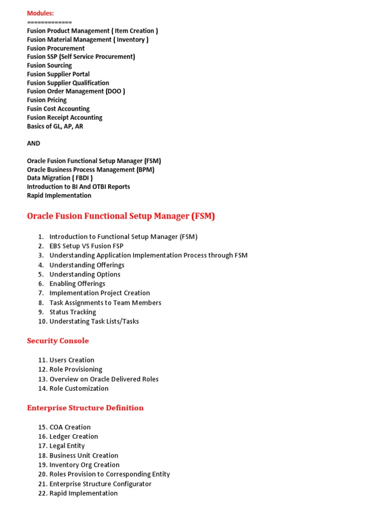 Oracle Fusion Functional Setup Manager (FSM) : Security Console | PDF | Accounts Payable ...