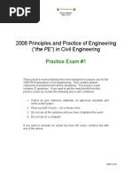 PE Civil Transportation Practice Exam - Sample | PDF | Test (Assessment ...