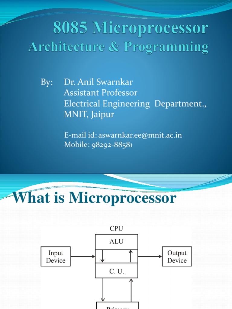 8085 Microprocessor Architecture and Programming-1 | PDF | Central ...
