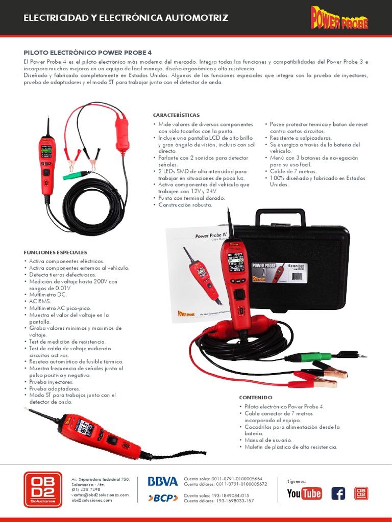 Power Probe 4 PDF | PDF | Electrónica | voltaje
