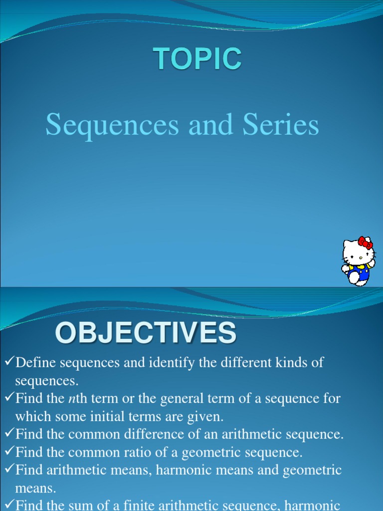 Lesson 9 - Sequences and Series | PDF | Sequence | Summation