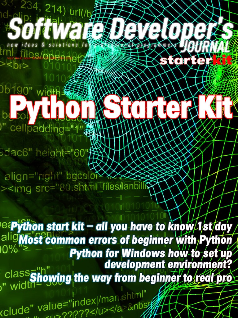 Software Developer Journal - Python Starter Kit (13 - 2013) | PDF ...