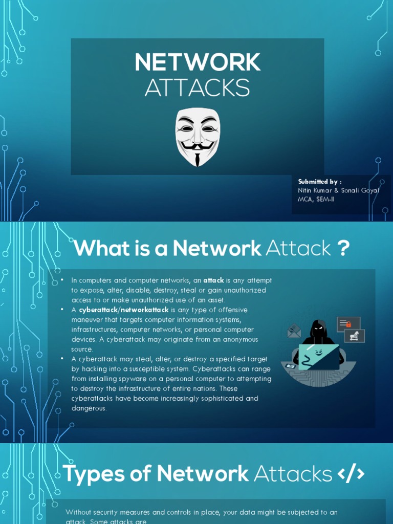 On Network Attacks | PDF | Denial Of Service Attack | Http Cookie