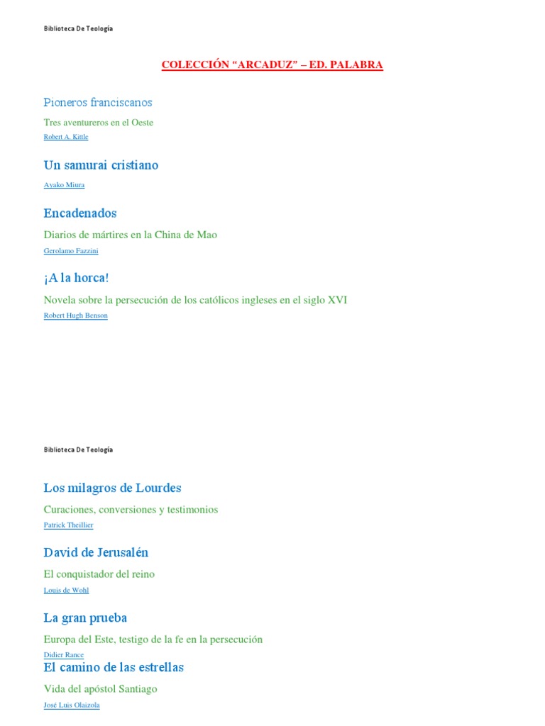 Arcaduz (Lista de Colección 2019) | PDF | Santo | San José