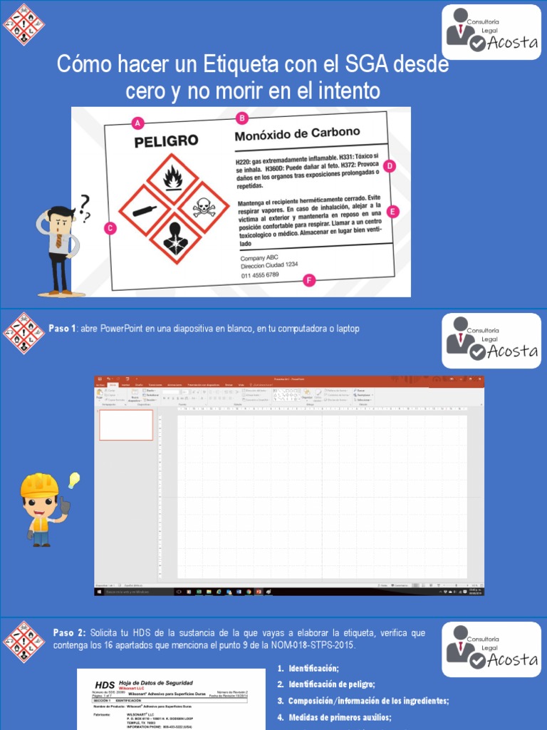Cómo Hacer Un Etiqueta Con El SGA Desde Cero y No Morir en El Intento | PDF