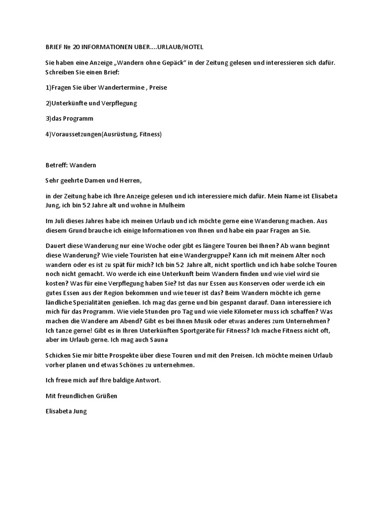 Scrisori Limba Germana Traduse | PDF
