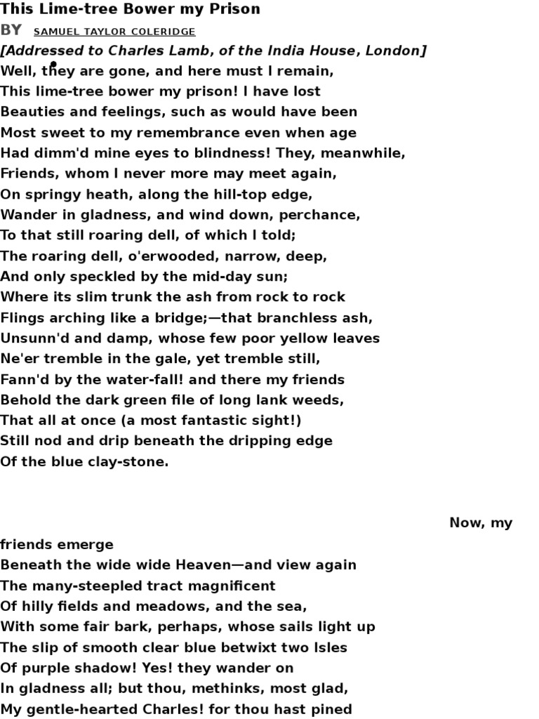 Lime Tree | PDF | Botany | Poems