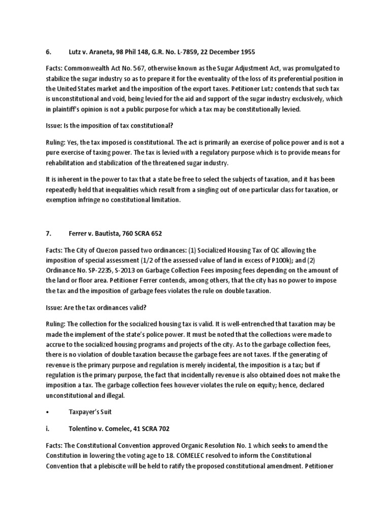 6 - 10 Inherent Limitations | PDF | Standing (Law) | Constitutional ...