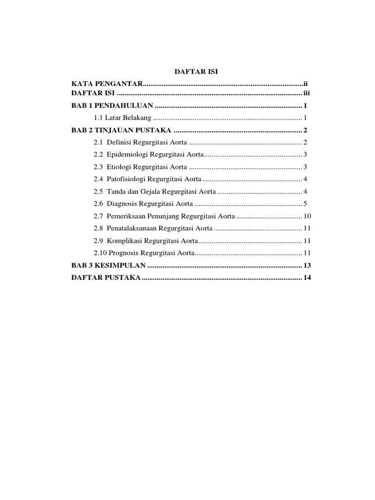 Regurgitasi Aorta | PDF