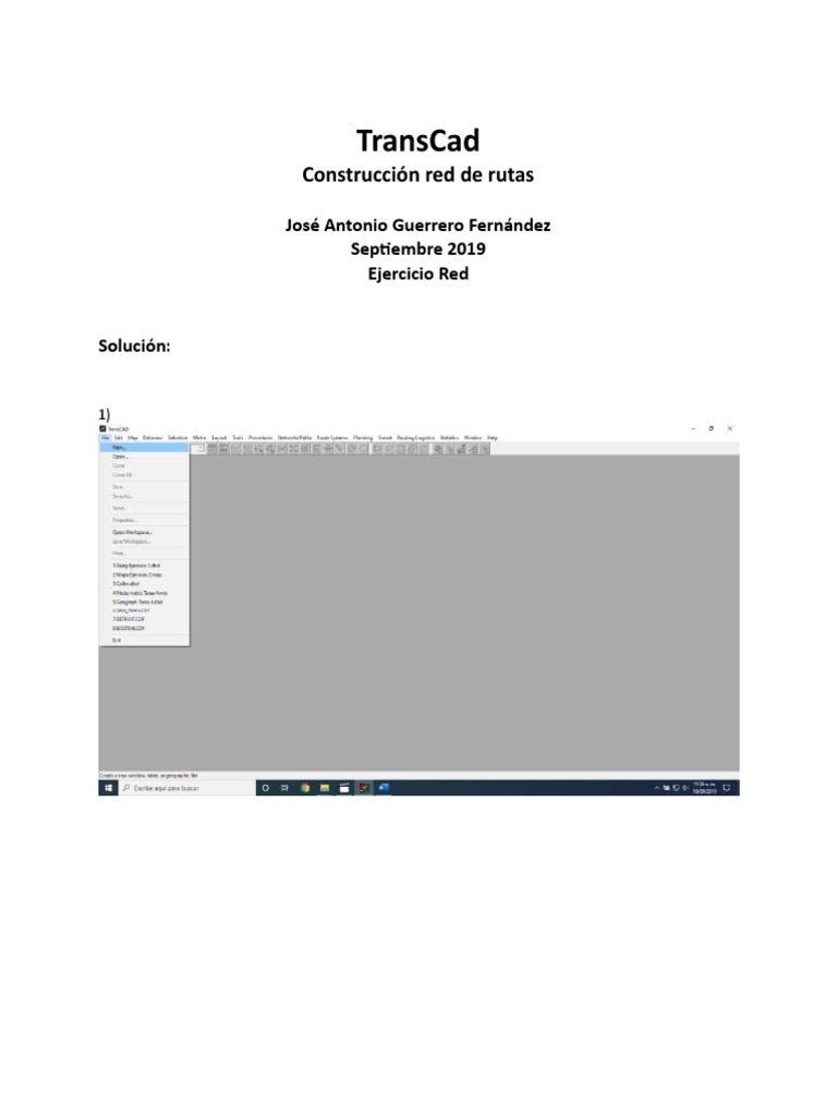Construcción de Rutas en TransCad | PDF