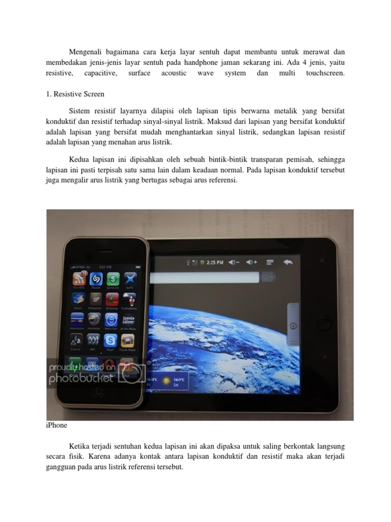 Mengenal Cara Kerja Layar Sentuh | PDF
