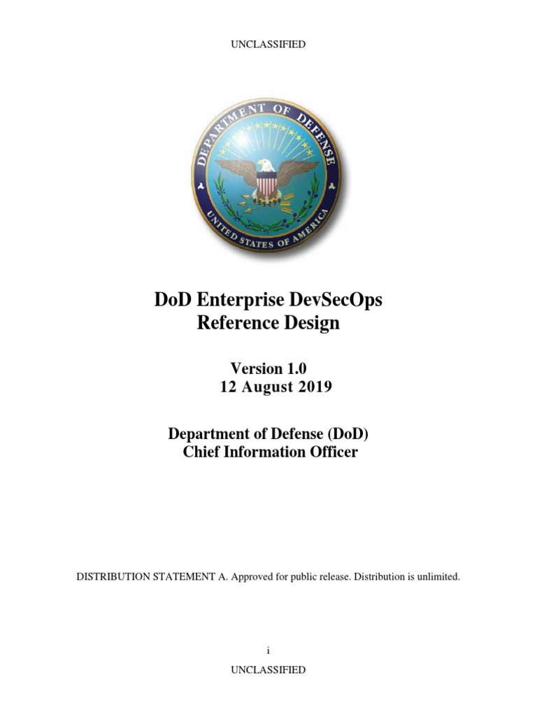 DoD Enterprise DevSecOps Reference Design V1.0 | PDF | Product ...
