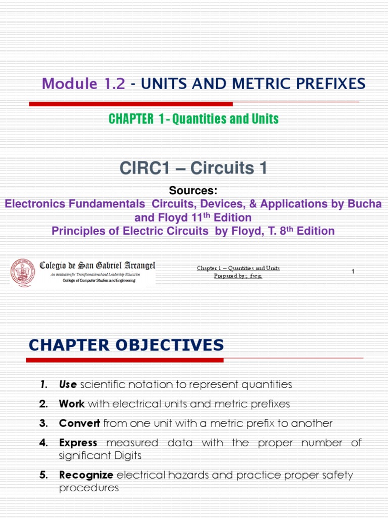 Module 1.2 - Units and Metric Prefixes-S | PDF | International System ...