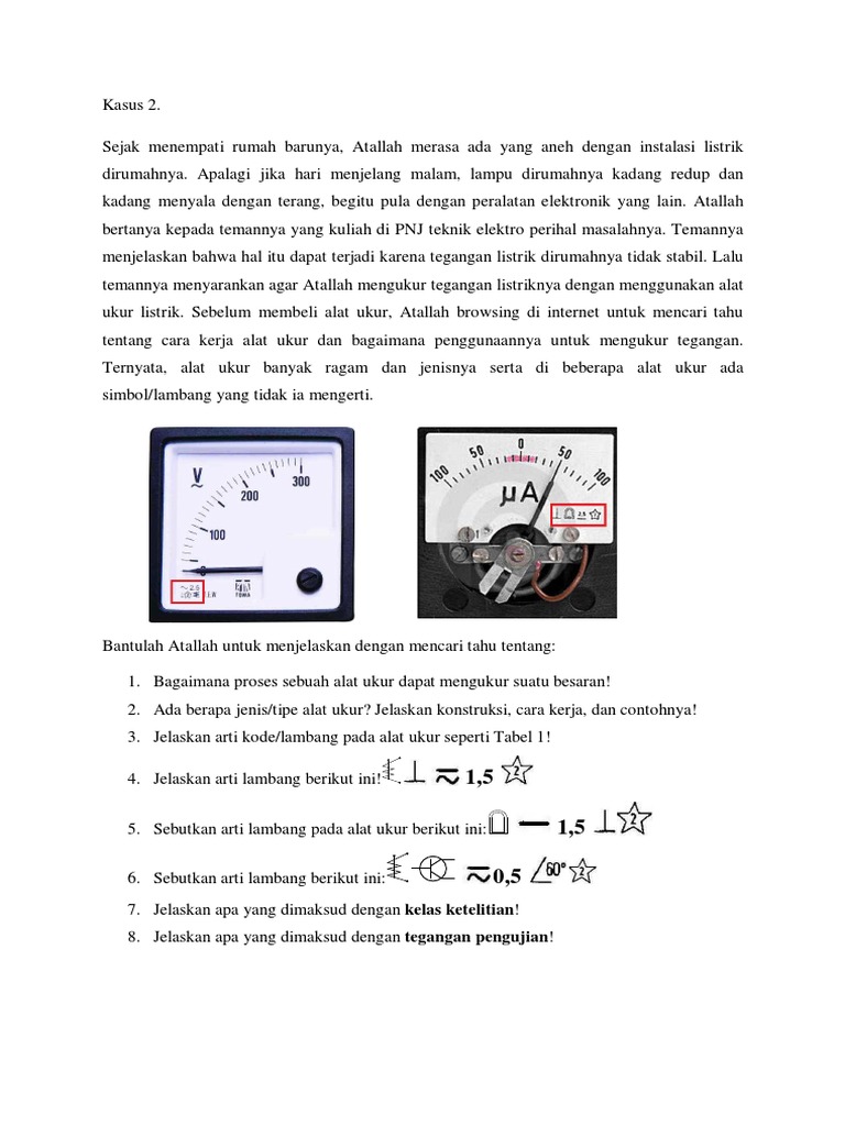 Cara Kerja Alat Ukur | PDF